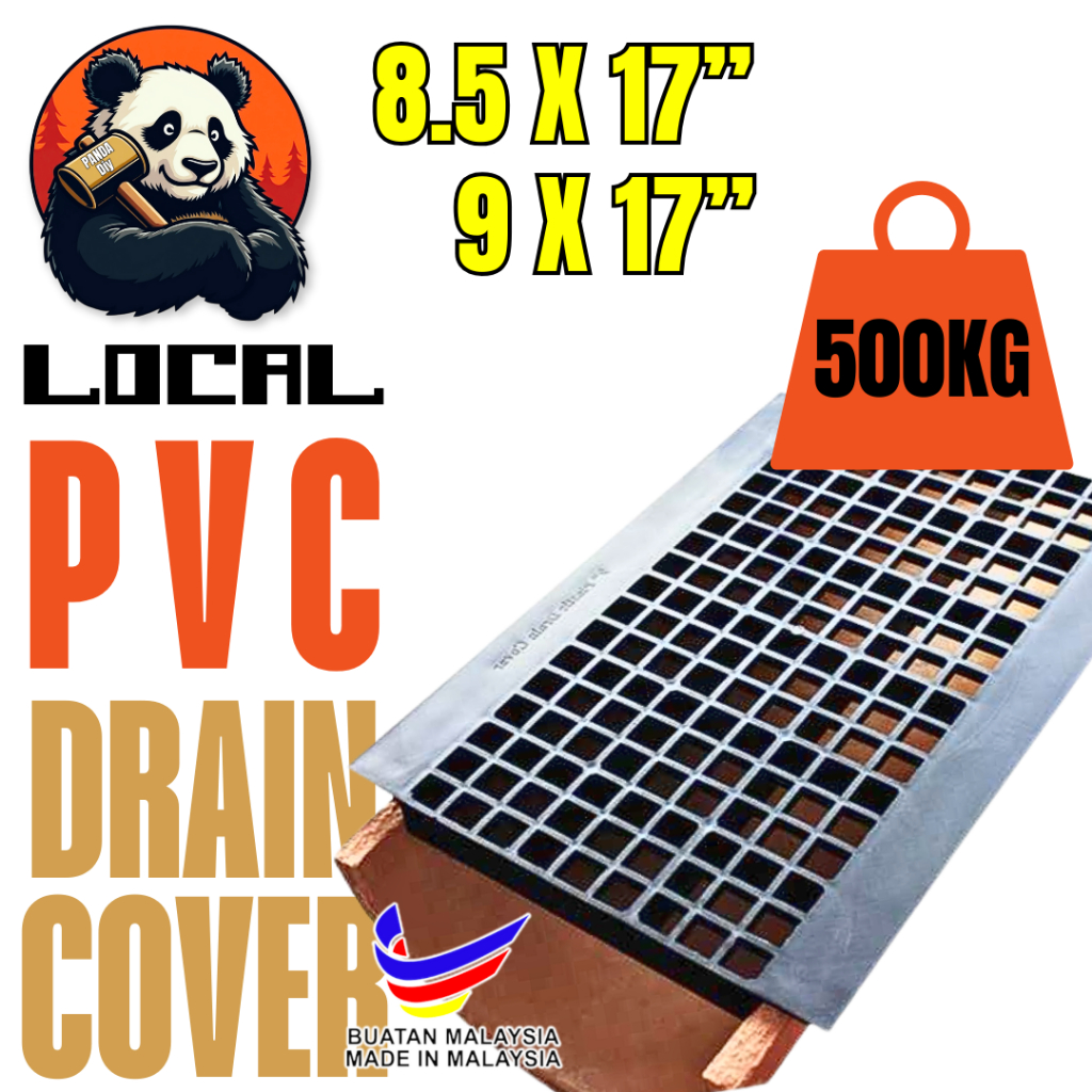 🐼【LOCAL】 500KG PVC Plastic Drain Cover with UV Shield / Penutup ...