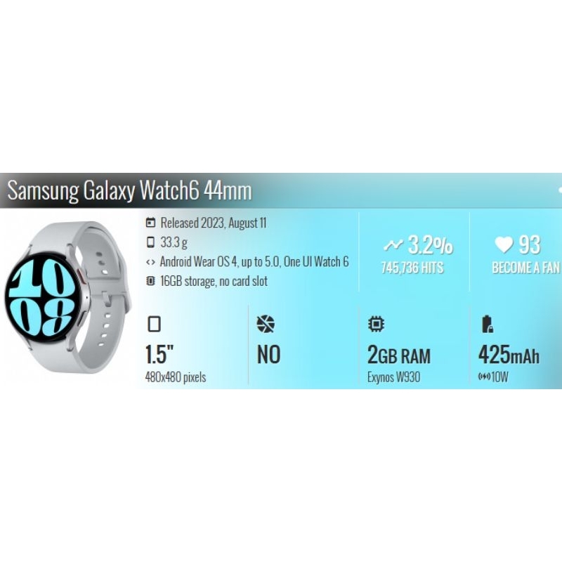 Brand New Samsung Galaxy Watch 6 44mm (R940) Samsung Warranty | Shopee ...
