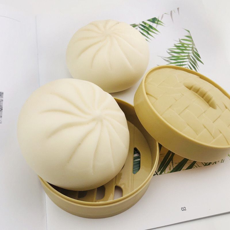 Simulation Steam BIG Bun Pau Stress Relief Squishy Toy Squeeze Toys ...