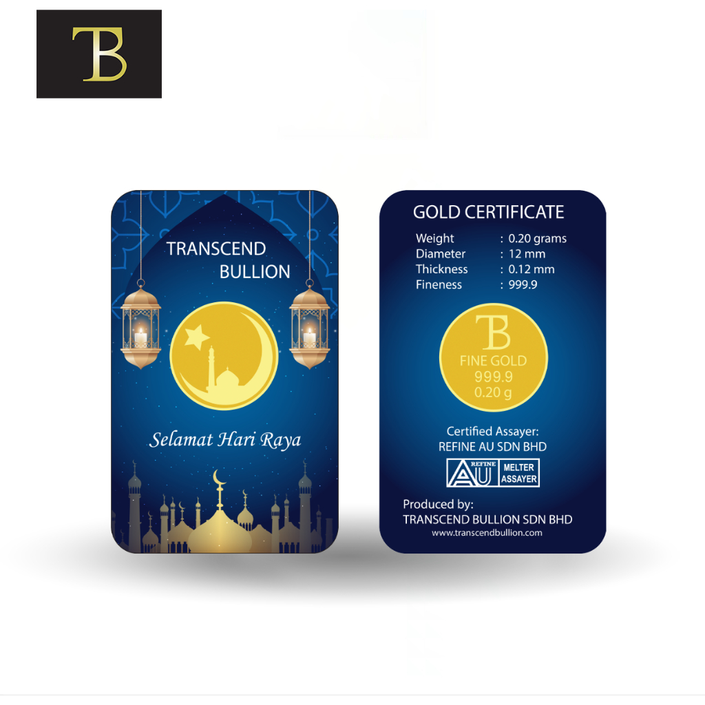 Transcend Bullion 0.20gm 999.9 Hari Raya Pure Gold Coin | Shopee Malaysia