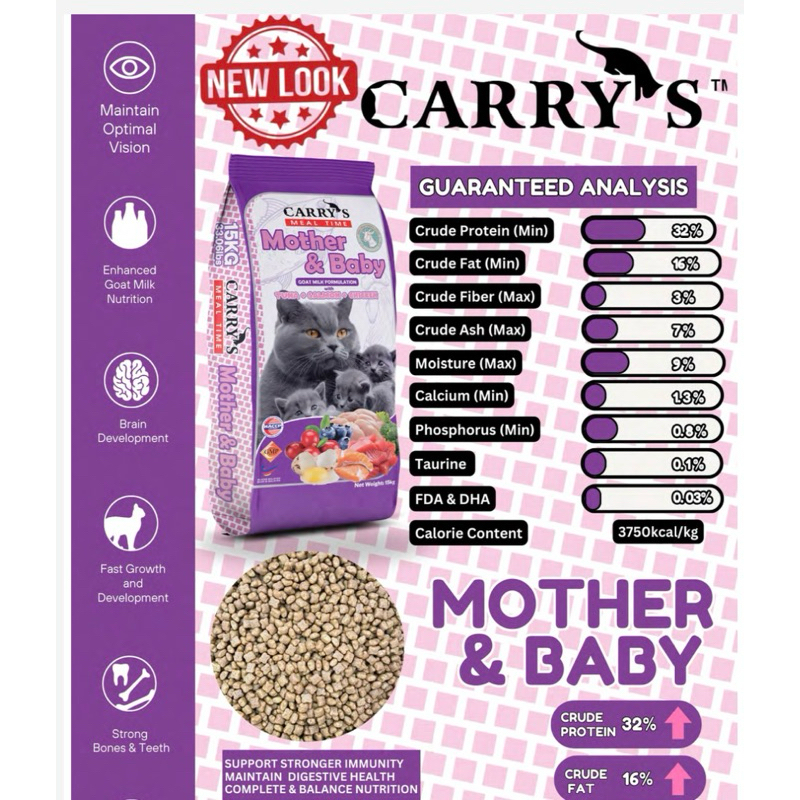 Carry’s Meal Time Mother & Baby (Cat Food) 15kg | Shopee Malaysia