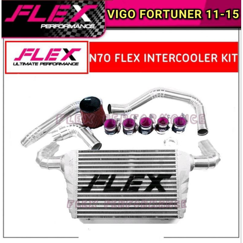 FLEX INTERCOOLER KIT PIPING FILTER VIGO REVO DMAX FORTUNER 1KD 2KD 1GD ...