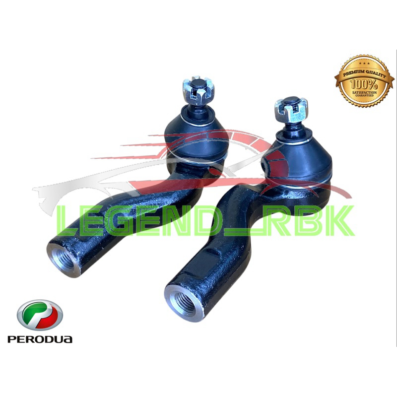 (2PCS) PERODUA MYVI LAGI BEST OUTER TIE ROD END SET (PREMIUM QUALITY ...