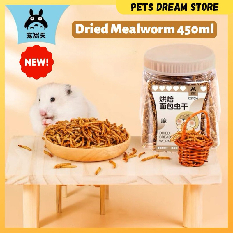 Dried Mealworm 100g Protein food Mealworm Non-GMO Treats Hedgehog Sugar ...