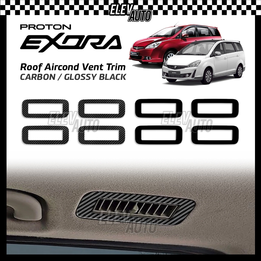 Proton Exora Roof Aircond Vent Trim Carbon Black Interior Accessories ...