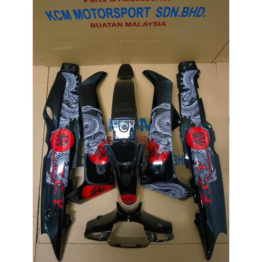 COVER SET YAMAHA SS2 CUSTOM DRAGON SIAP PASANG STICKER | Shopee Malaysia