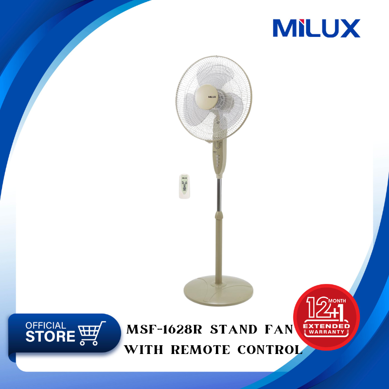 Milux Remote Control Stand Fan (MSF-1628R) | Shopee Malaysia