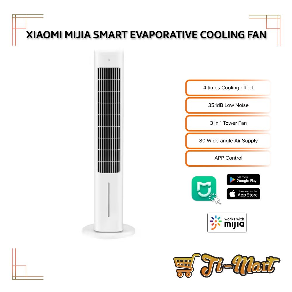 Xiaomi Mijia Smart Evaporative Cooling Fan [4 Times Cooling Effect ...