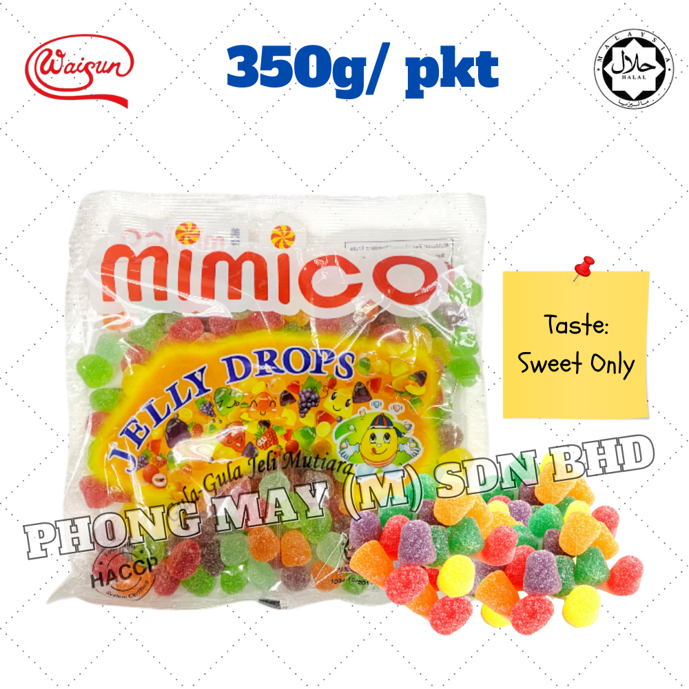 WAISUN MIMICO JELLY DROPS [350G] /GUMMY CANDY /GULA JELLY MUTIARA ...