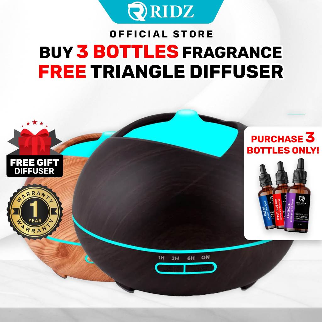 Ridz Free Triangle Diffuser 500ML Home Fragrance Oil Aromatherapy ...