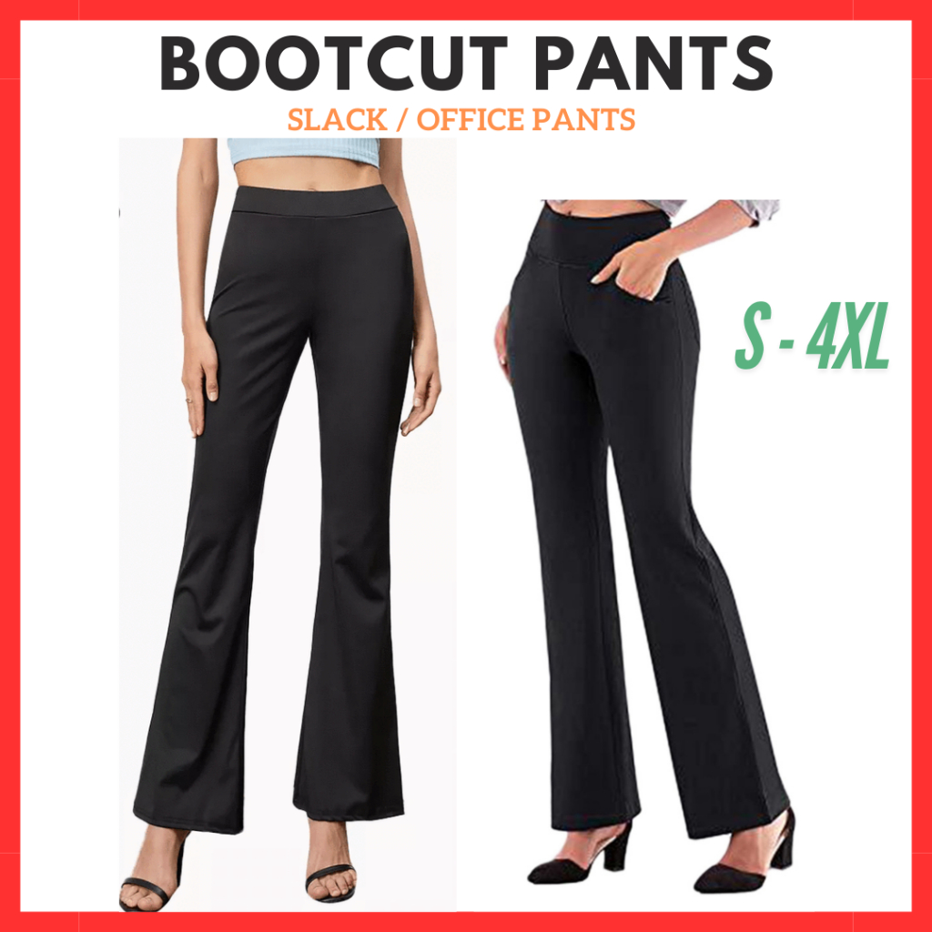 Seluar Slack Seluar Wanita Women Bootcut Pants Seluar Perempuan Seluar ...