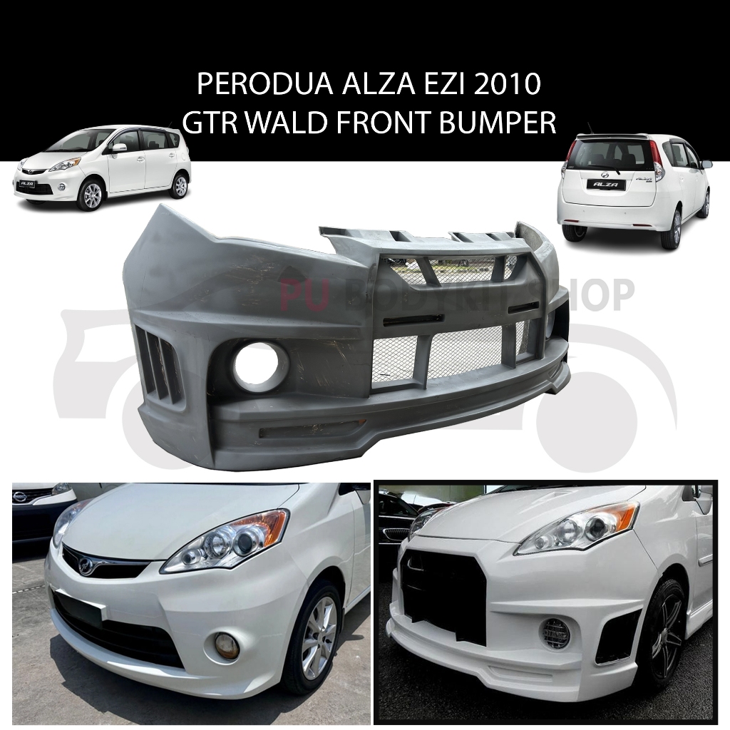 PERODUA ALZA EZI 2008-2013 GTR WLAD STYLE FRONT BUMPER MATERIAL FIBER ...