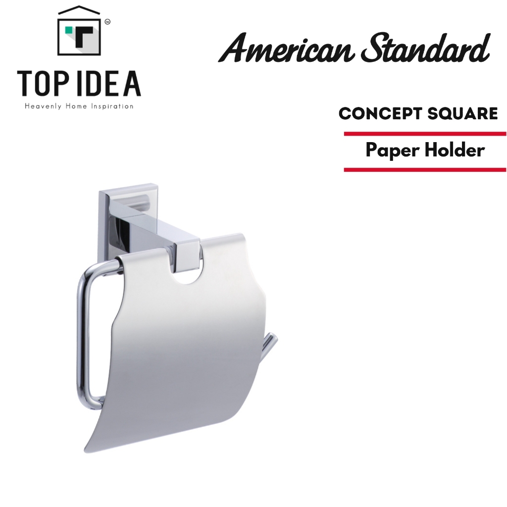 American Standard Concept Square Paper Holder With Cover | Modern ...