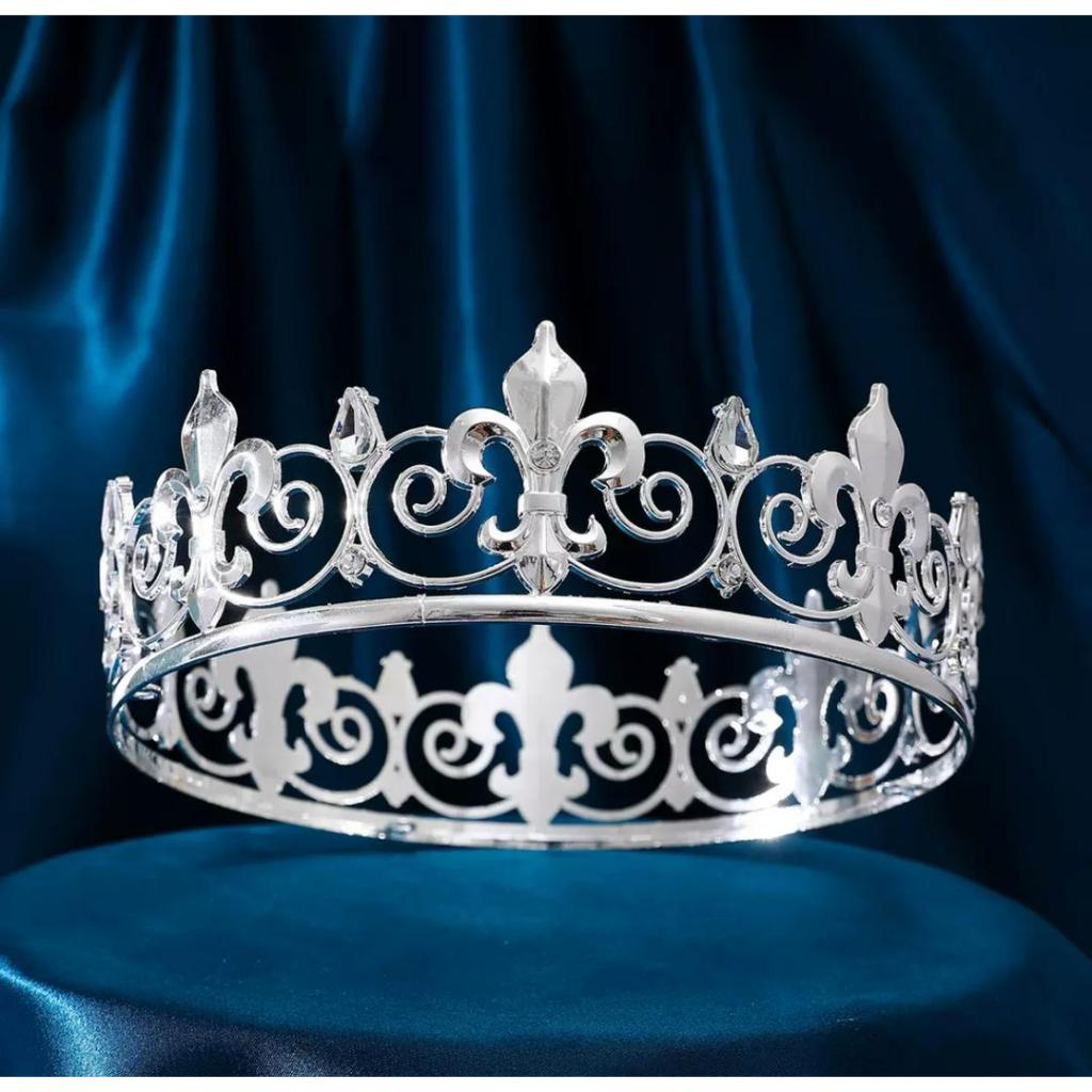 Men's King Queen Crown Hair Accessories Unisex Prince Princess Prince ...