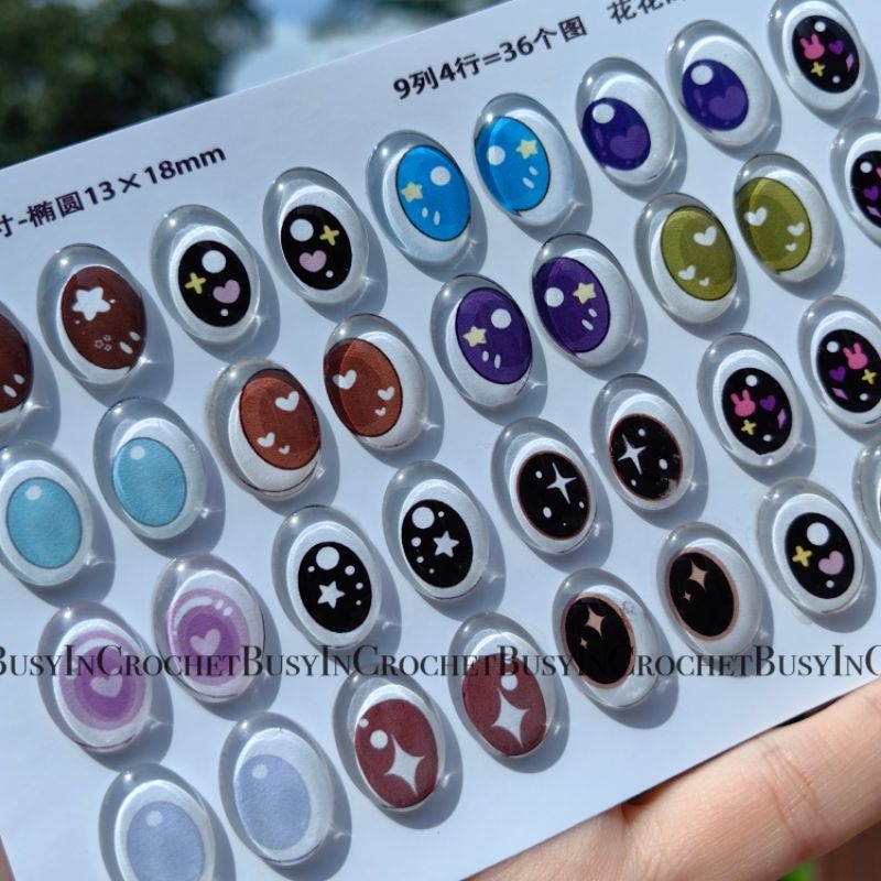 🇲🇾预售7日Pre-sale🆕Labubu Eyes Doll Eyes玻璃眼睛椭圆形玻璃眼睛配件DIY手作兔子眼睛 | Shopee ...