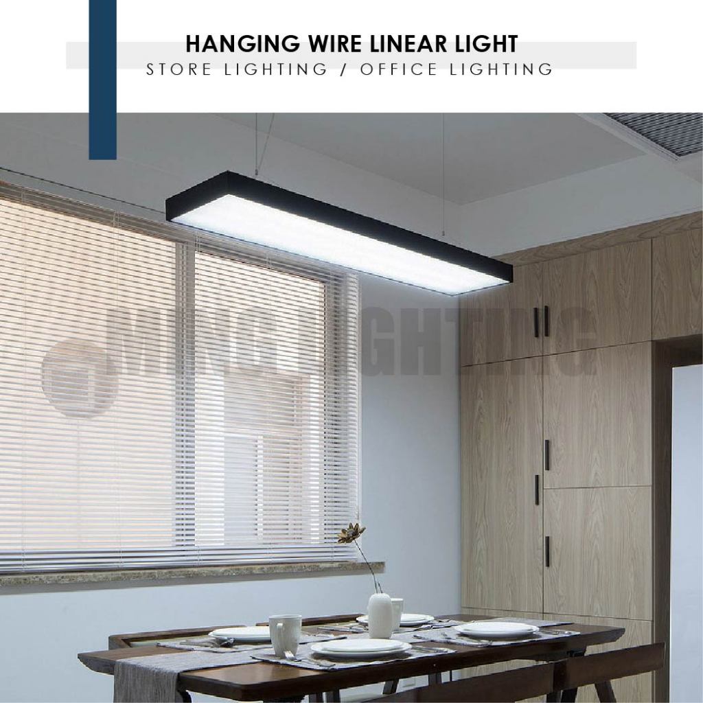 LED T8 Linear Light 4FT 2FT Single Casing Kalimantang Tube Fitting Ceiling Wall Lighting Office ...