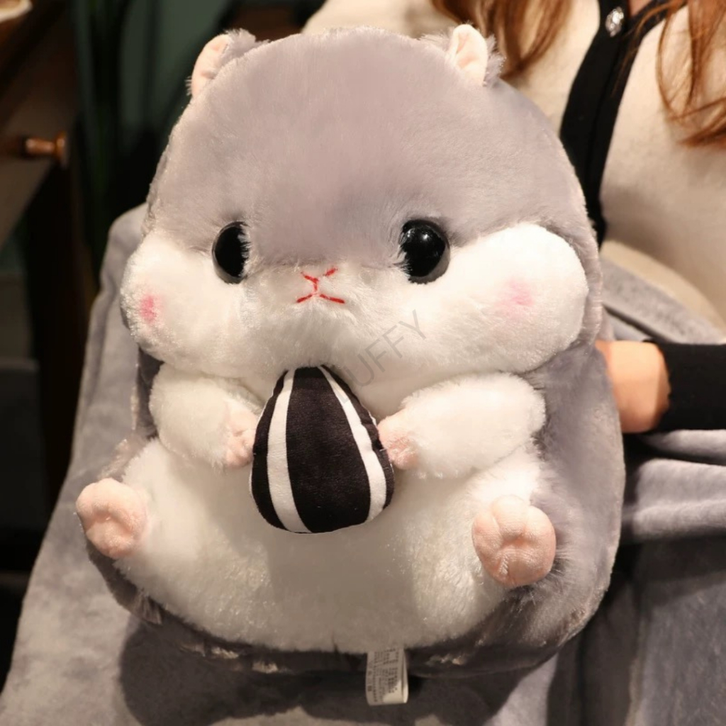 Cute Hamster Fluffy Plushie Soft Toy Christmas Birthday Valentine Gift ...