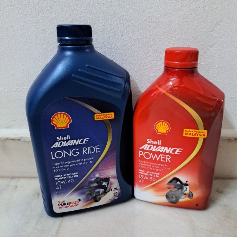 Shell Advance Power / Long Ride Fully Synthenic Motorcycle Oil | Shopee ...
