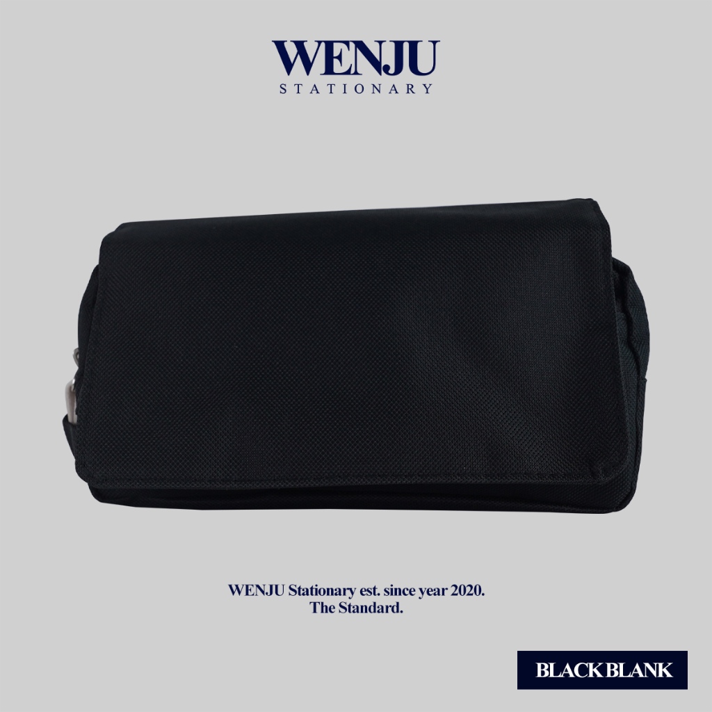WENJU | Blank Pencil Bag (Black) | Shopee Malaysia