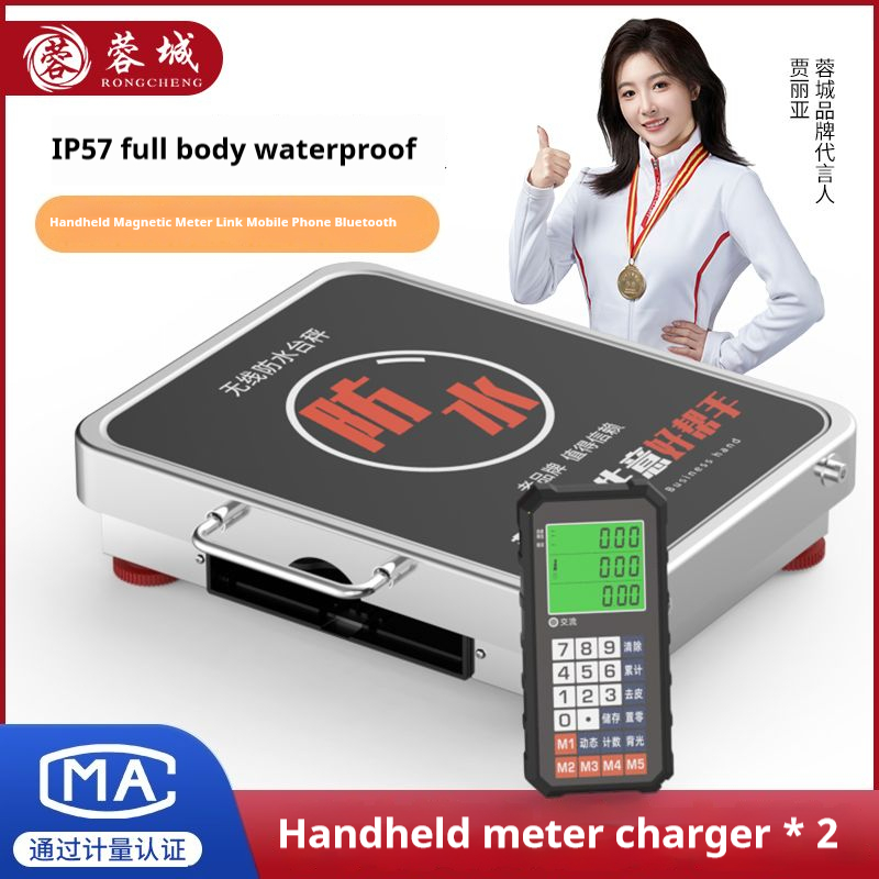 Wireless Digital Scale with Detachable Display, Portable Commercial Handheld, Accurate 300kg ...