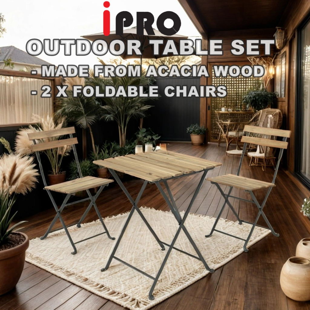 IPRO Outdoor Chair and Table set Outdoor Furniture Balcony Garden Chair ...
