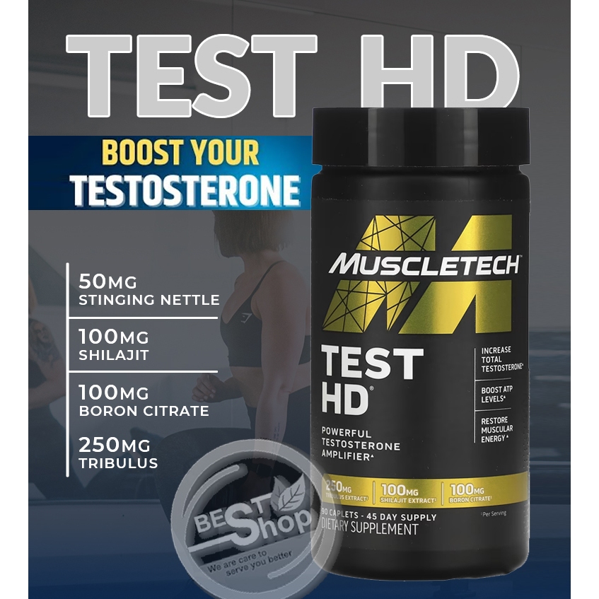MuscleTech, Test HD, Testosterone Amplifier, 90 Caplets (BodyBuilding ...