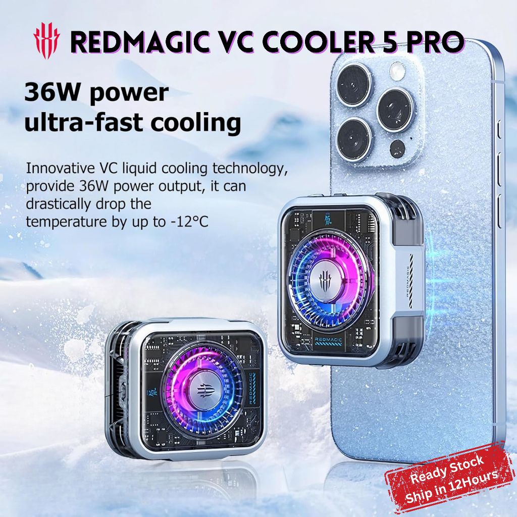 Red Magic VC Cooler 5 Pro 36W Phone Radiator with RGB LED TEC ...