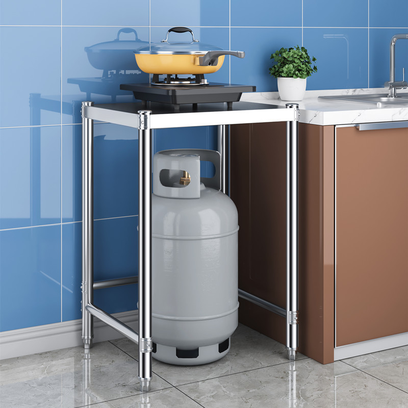 Kitchen Single-Layer Gas Cylinder Storage Rack Household Floor Stove ...