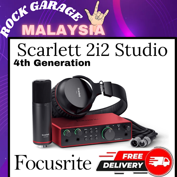 Focusrite Scarlett 2I2 / Scarlett Studio Pack ( 4th Generation ) | Shopee Malaysia