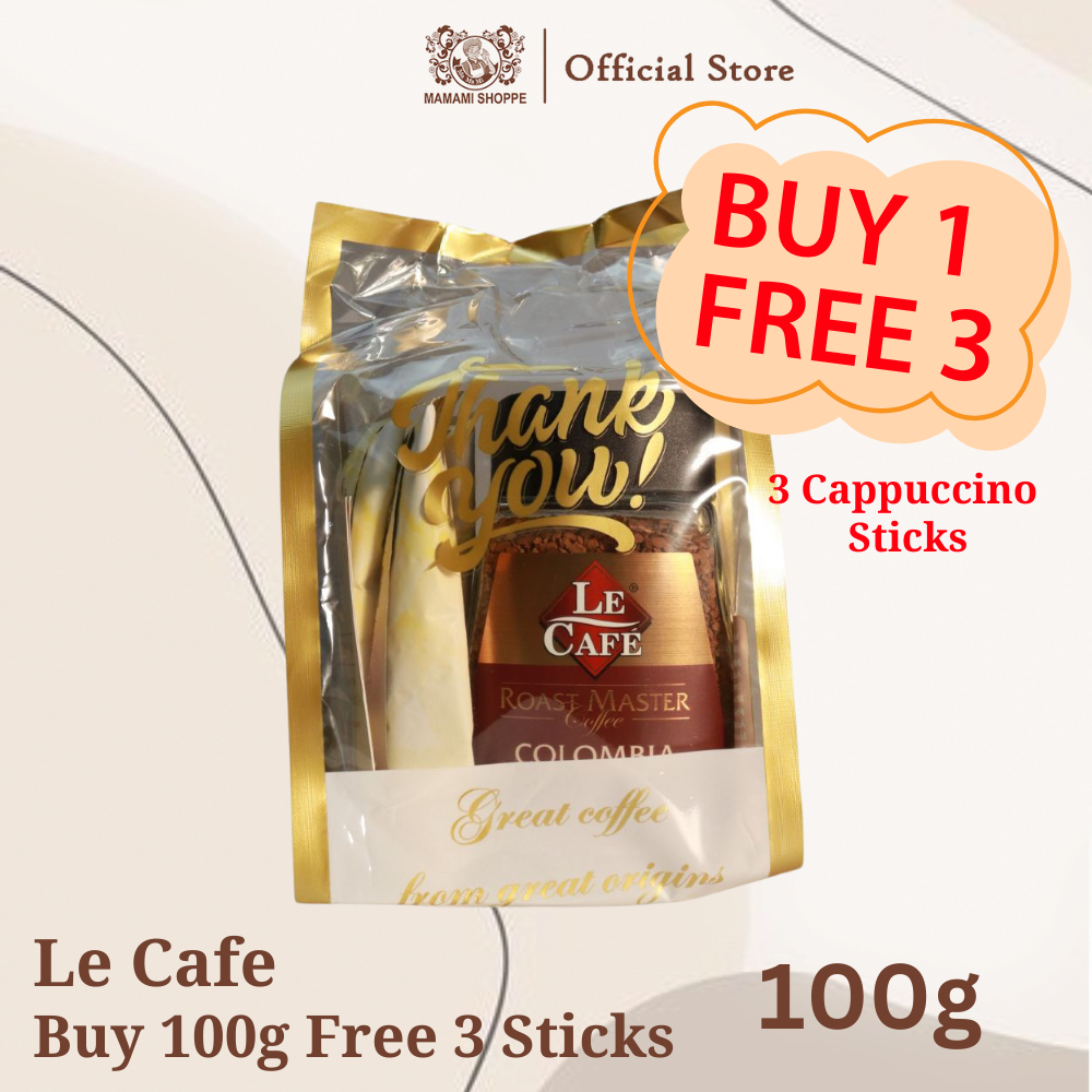 Le Cafe Coffee Promo Buy 1 Free 3 (100g Free 3 Cappuccino Sticks) | Shopee Malaysia