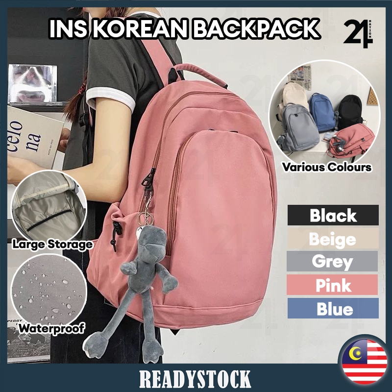 MR BACKPACK Simple Korean style INS style Quality high school solid ...