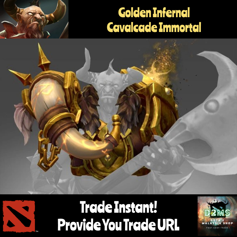 Dota2 Centaur Warrunner (Cw) Golden Infernal Cavalcade Immortal ...