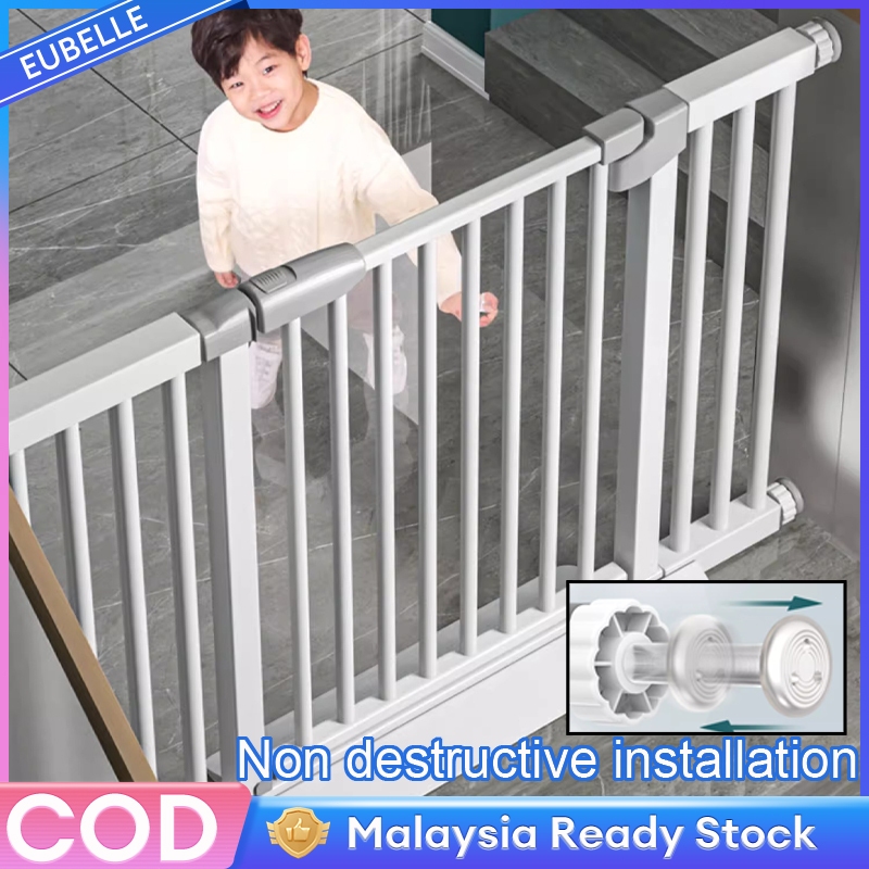 [Warranty] 75-350CM Pagar baby Safety Baby Fence Pagar Baby Gate ...