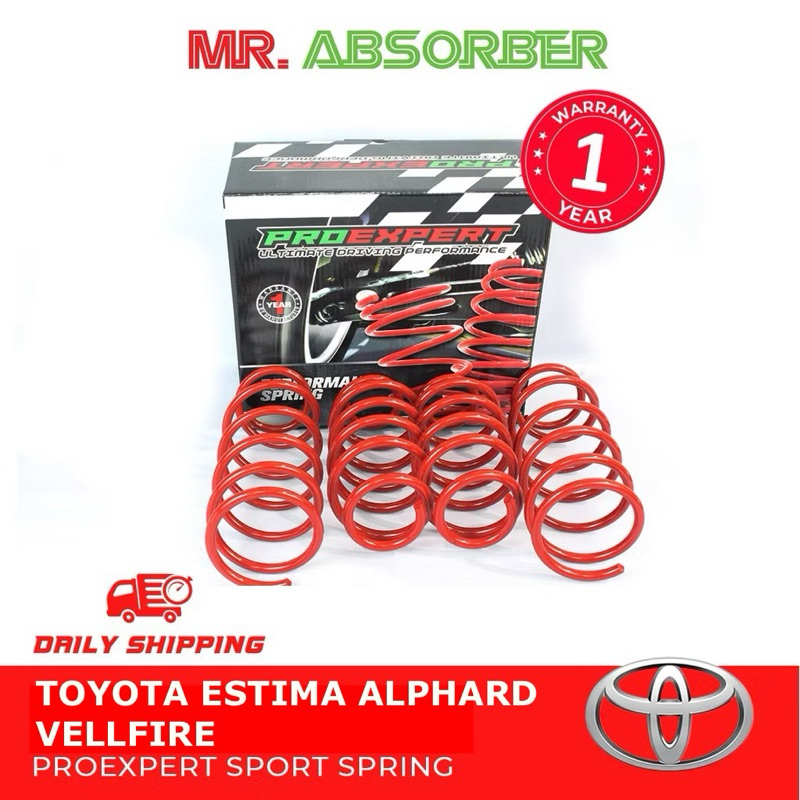PROEXPERT SPORT SPRING ESTIMA ACR30 ACR50 ALPHARD ANH20 ANH30 VELLFIRE ...