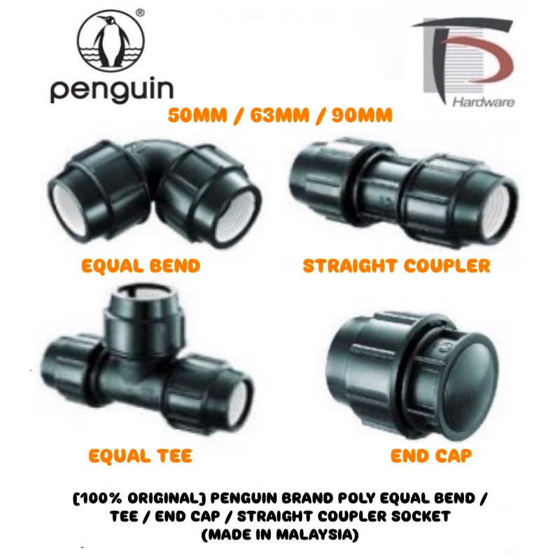 [100% ORIGINAL] PENGUIN BRAND POLY EQUAL BEND / TEE / END CAP ...