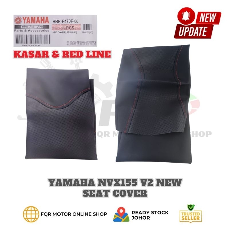 (TEBAL KASAR+RED LINE MERAH) ORIGINAL YAMAHA NVX155 V2 NVX-155 NVX NEW ...