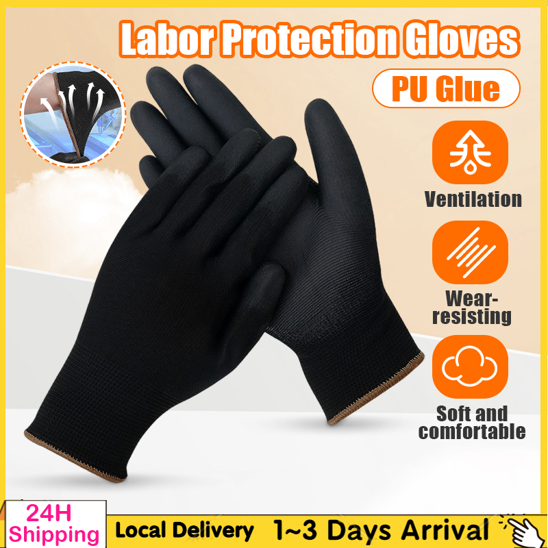 🔥MSW Nitrile Cotton Rubber Glove Sarung Tangan Getah Latex Coated ...