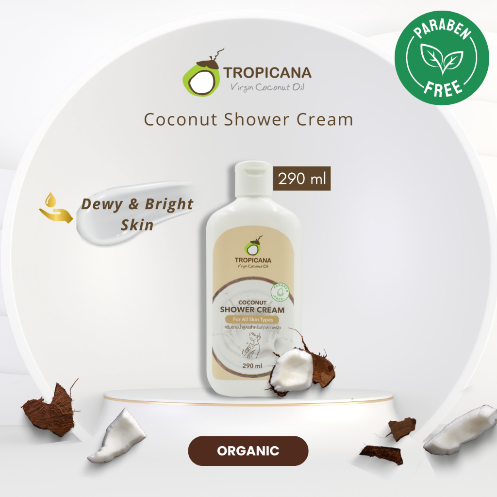 [100% Authentic] Tropicana Coconut Shower Cream 290ml - Cold Pressed ...