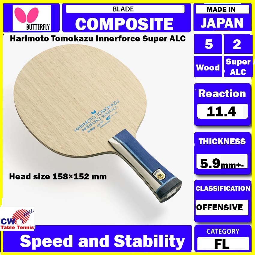 BUTTERFLY Harimoto Tomokazu Innerforce Super ALC Players using this product Tomokazu Harimoto ...