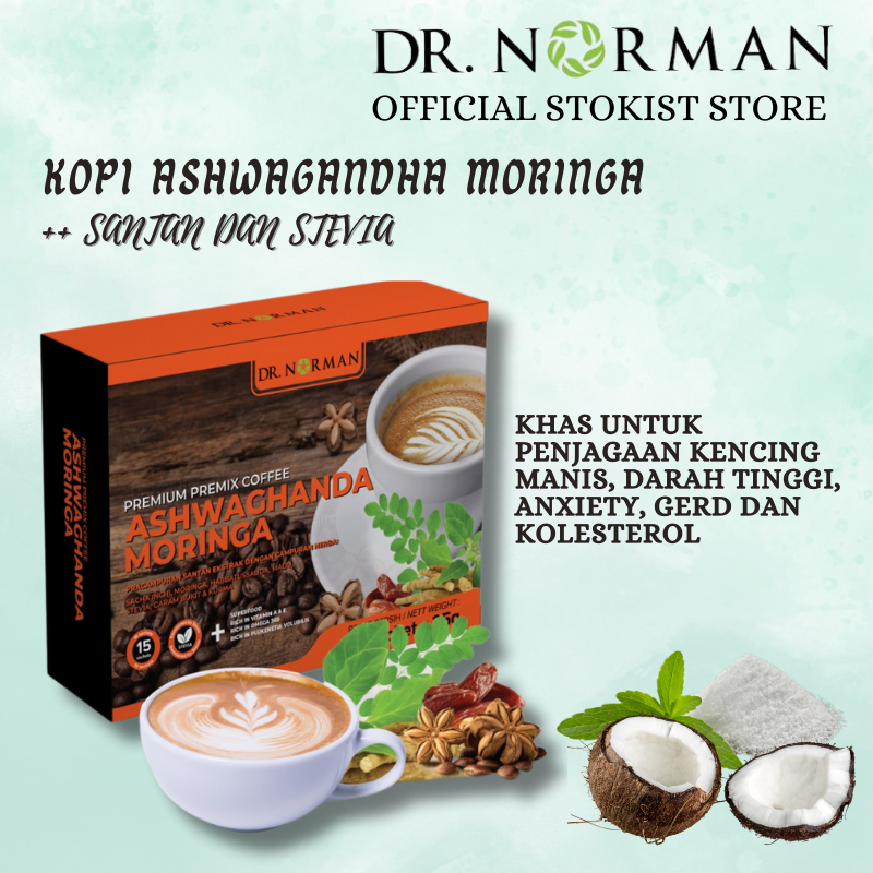 DR NORMAN KOPI ASHWAGANDHA MORINGGA PREMIUM PREMIX COFFEE (2502 ...