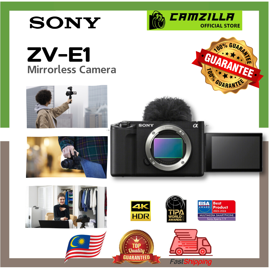 Sony ZV-E1 Body only/ZV-E1 kit 28-60mm f/4-5.6 full-frame vlog camera SONY vlog/video cameras ...