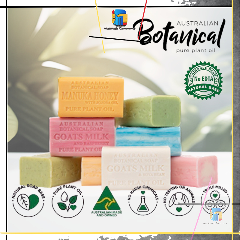 Australian Botanical Natural Organic Pure Plant Oil Bar Soap (200g ...