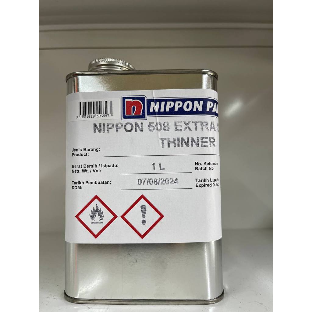Nippon Paint 508 2k Extra Slow Thinner - 1Liter | Shopee Malaysia