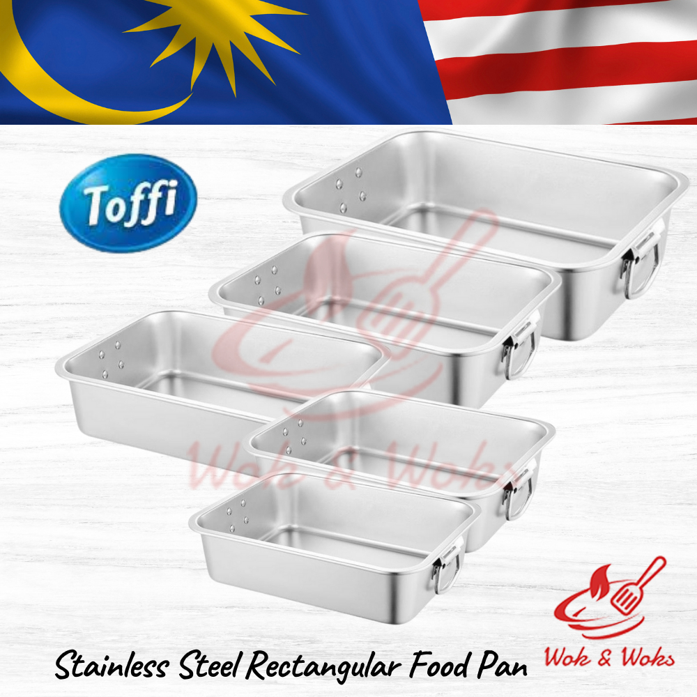 Toffi Brand Stainless Steel Food Pan With Handle / Kuali Makanan Dengan ...