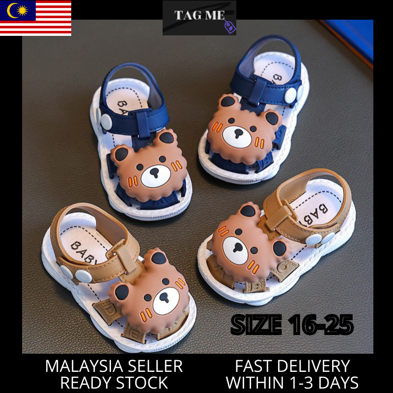 Kid Bear Slipper SIZE 16-25 Kid Sandal Slipper Cute Children Selipar ...