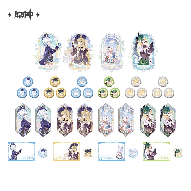 【Genshin Impact】 Fragrant Fantasy - Furina Tinplate Badge Navia Acrylic ...