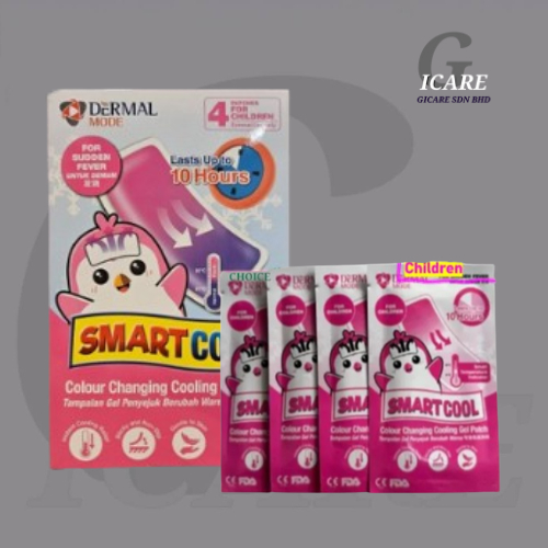 SMART COOL ( COLOUR CHANGING COOLING GEL PATCH ) FOR CHILDREN | Shopee ...