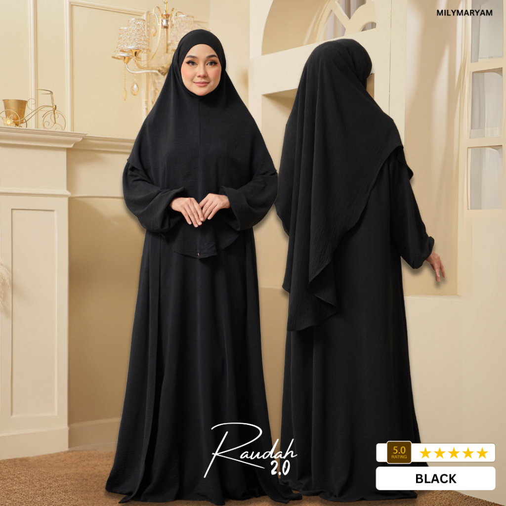 [NEW] Milymaryam Set Jubah Muslimah Raudah 2.0 – Khimar Labuh, Cardigan ...