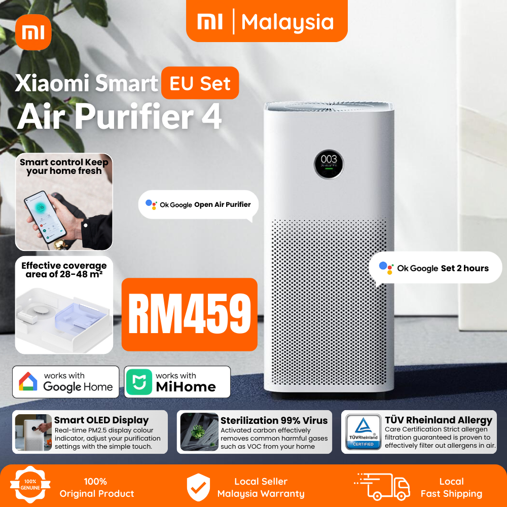 (Global) Xiaomi Mi Smart Air Purifier 4 | 4 Lite | 4 Compact | 4 Pro ...