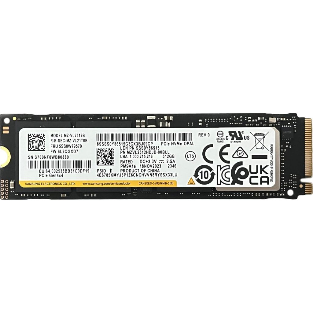 Used Samsung 512GB SSD PCIe Gen 4x4 M.2 PCI-e NVME Internal Solid State ...